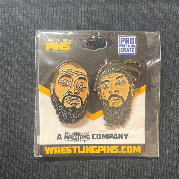 WWE | Accessories | Wwe Wrestling Pins Black And Gold | Poshmark